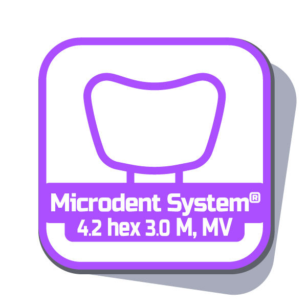 Productos para MICRODENT SYSTEM® 4,2 hex 3,0 M, MV dental - Dent-thel