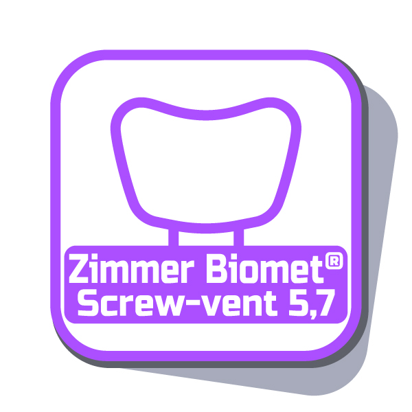 Productos para ZIMMER BIOMET® Screw-vent 5,7 dental - Dent-thel